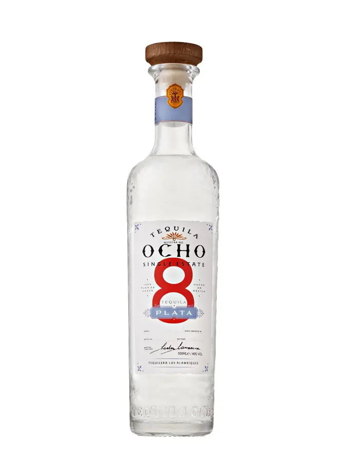 Tequila Ocho blanc, Tequila traditionnelle et 100% agaves bleus