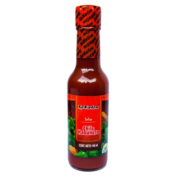 Sauce rouge piment de habanero - Salsa de chile habanero Picante roja ...